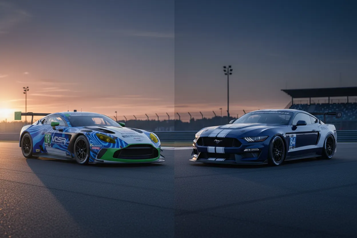 iRacing Aston Martin Vantage GT3 EVO y Ford Mustang GT4 - simRacer.es